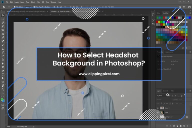 How to Select Headshot Background in Photoshop? | Clipping Pixel